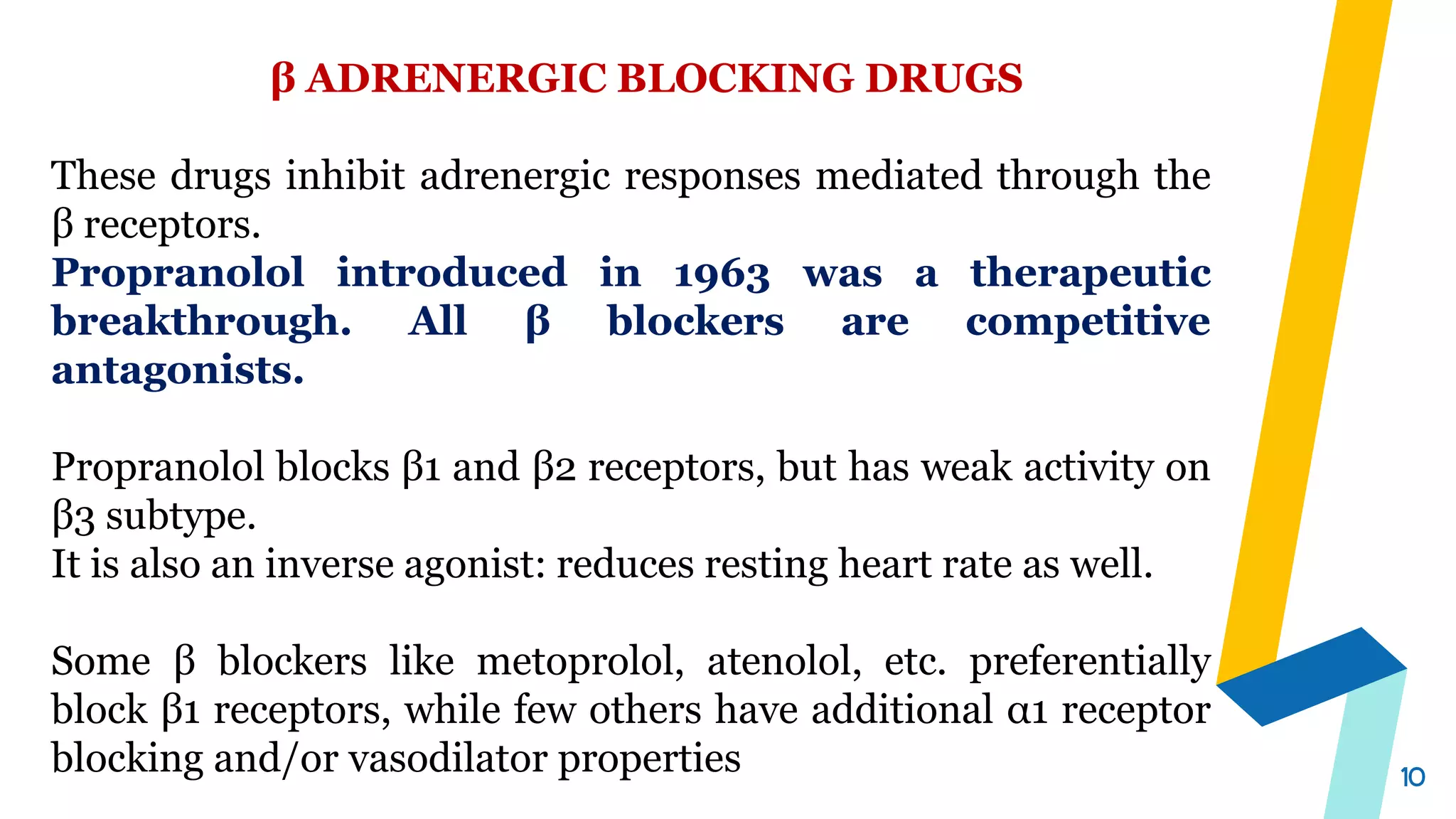 Anti adrenergic drugs | PPTX