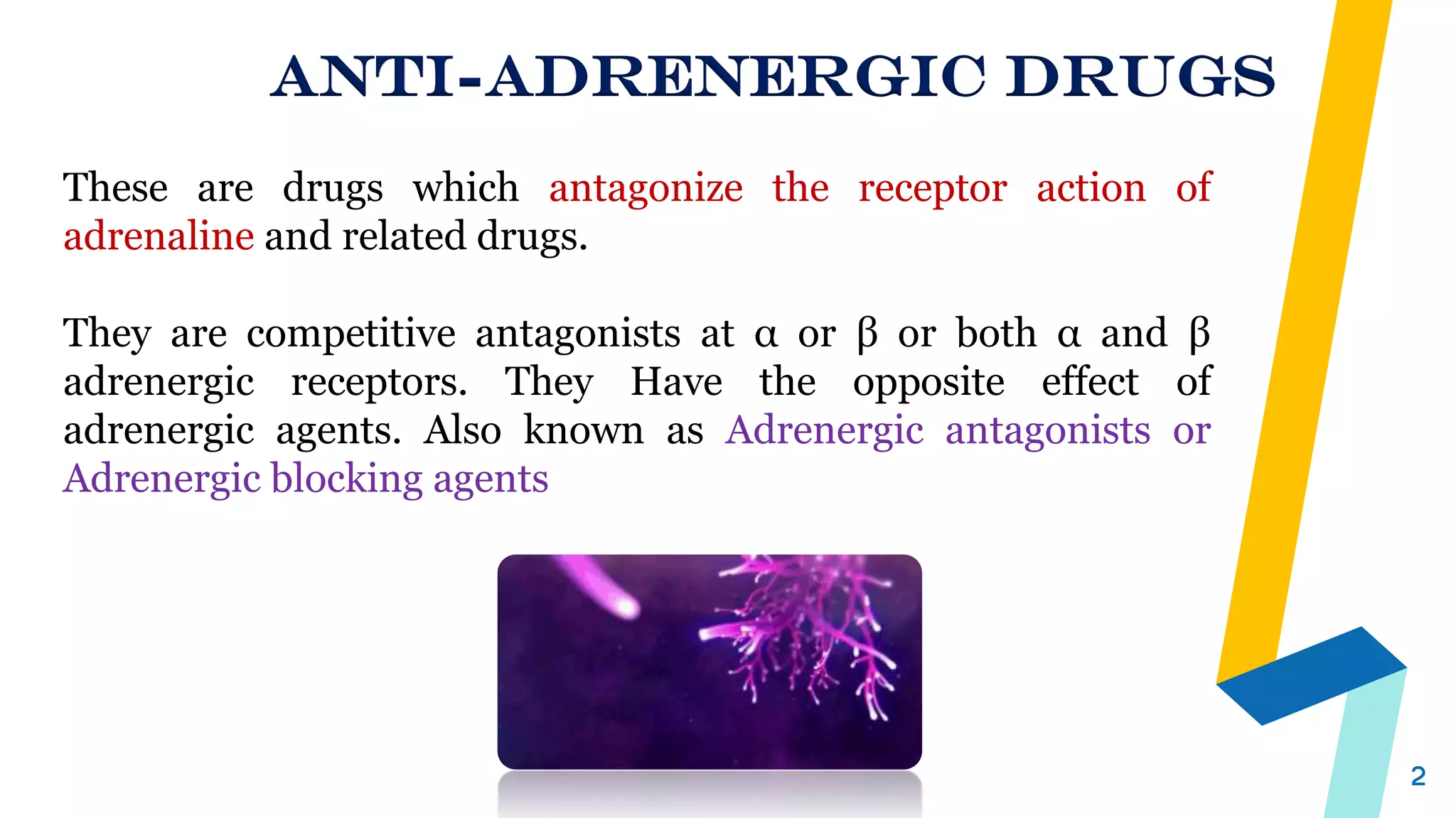 Anti adrenergic drugs | PPTX