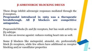Anti adrenergic drugs | PPTX
