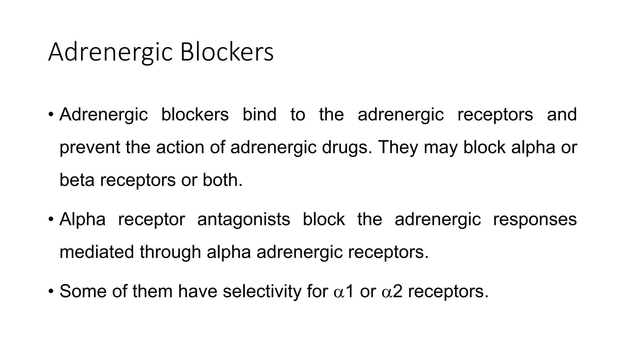 Anti adrenergic drugs | PPT
