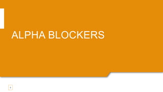 Anti-adrenergic drugs ( sympatholytic ) | PPTX