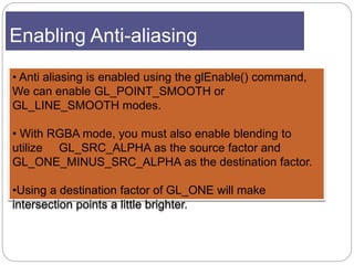 Anti aliasing | PPTX | 3-D Graphics | Computer Software and Applications