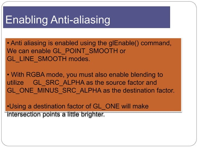 Anti aliasing | PPTX | 3-D Graphics | Computer Software and Applications