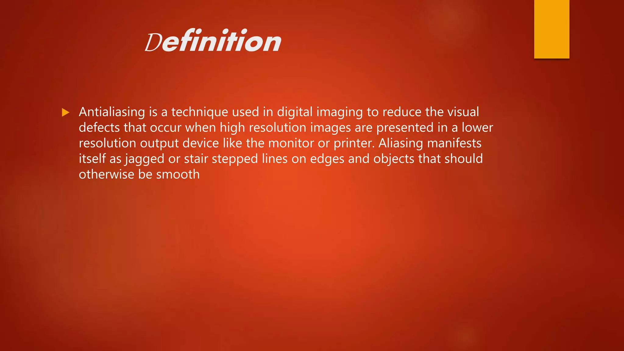 Anti aliasing | PPTX