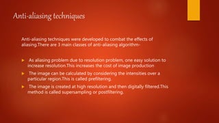 Anti aliasing | PPTX