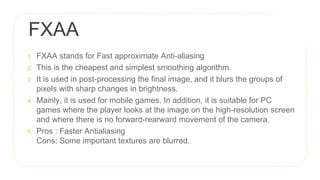 Anti-aliasing: A quick presentation | PPT