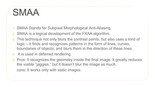 Anti-aliasing: A quick presentation | PPT