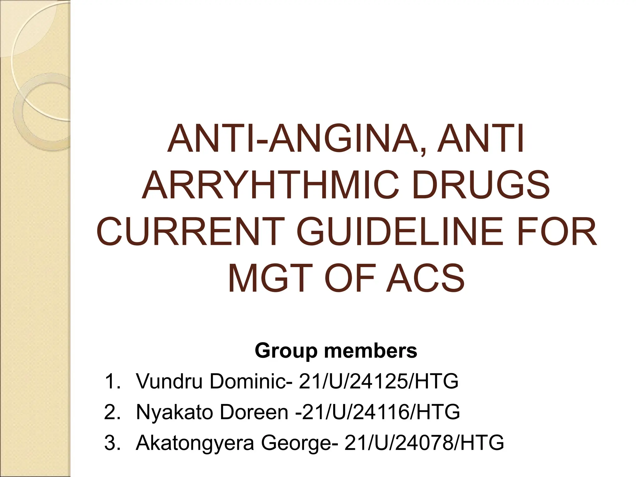 Anti-Angina & Anti arryhthias Drugs .ppt