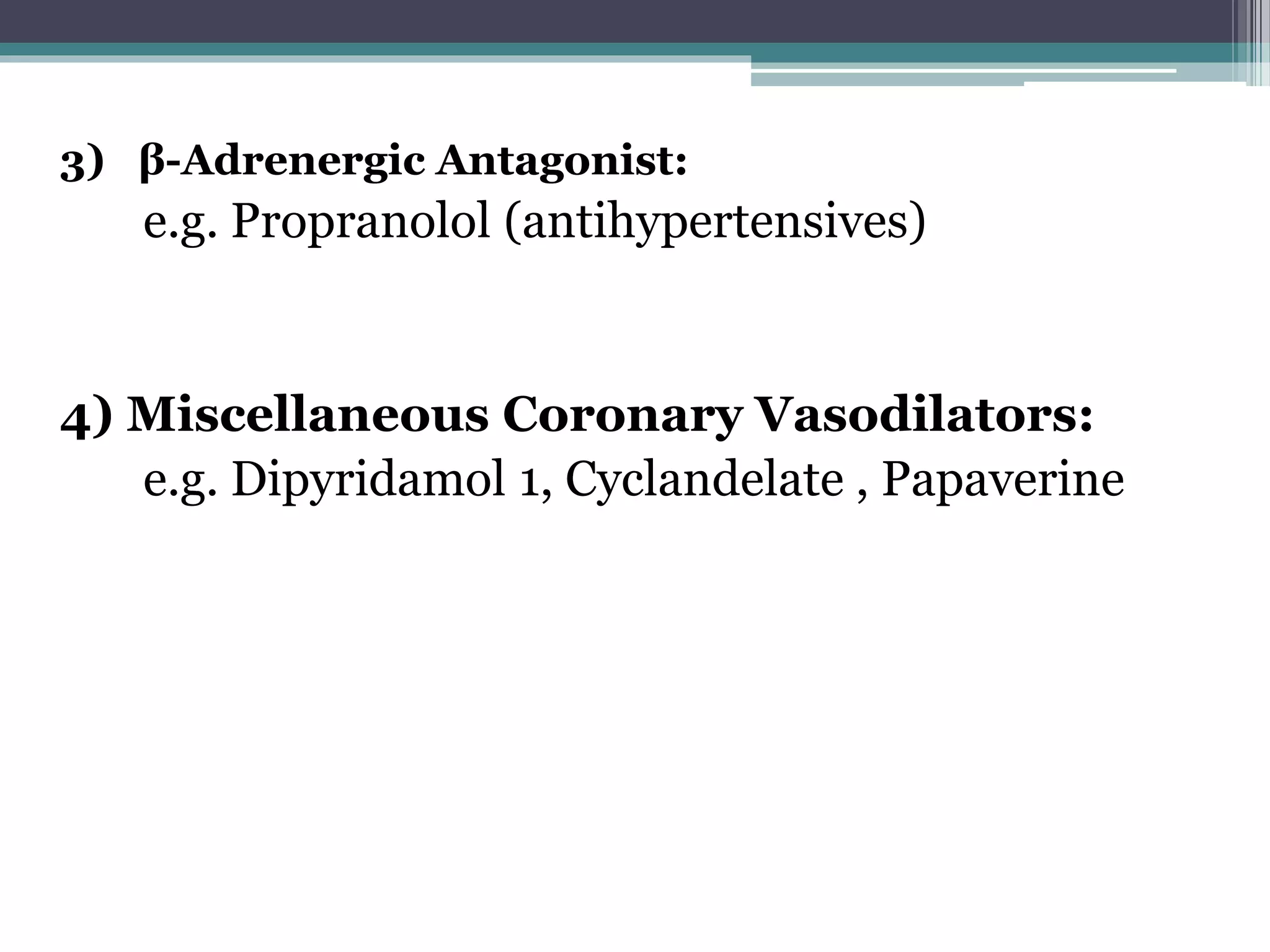 Anti angina drugs | PPTX