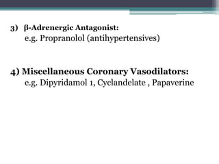 Anti angina drugs | PPTX