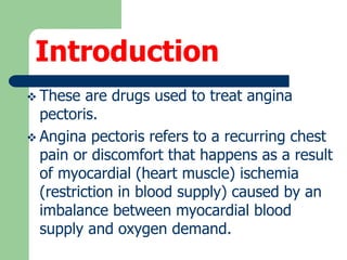 Pharmacology for nurses Anti- Angina Drugs.pptx