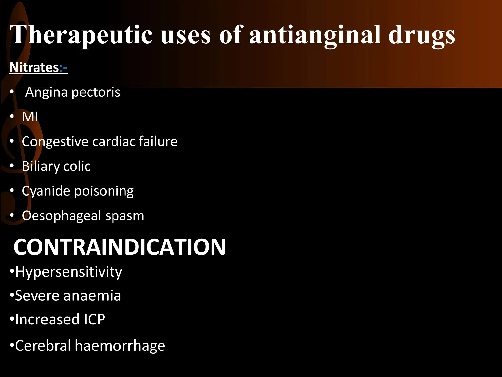 Drugs used in ischemia (anti-anginal drug.pptx | Heart and ...