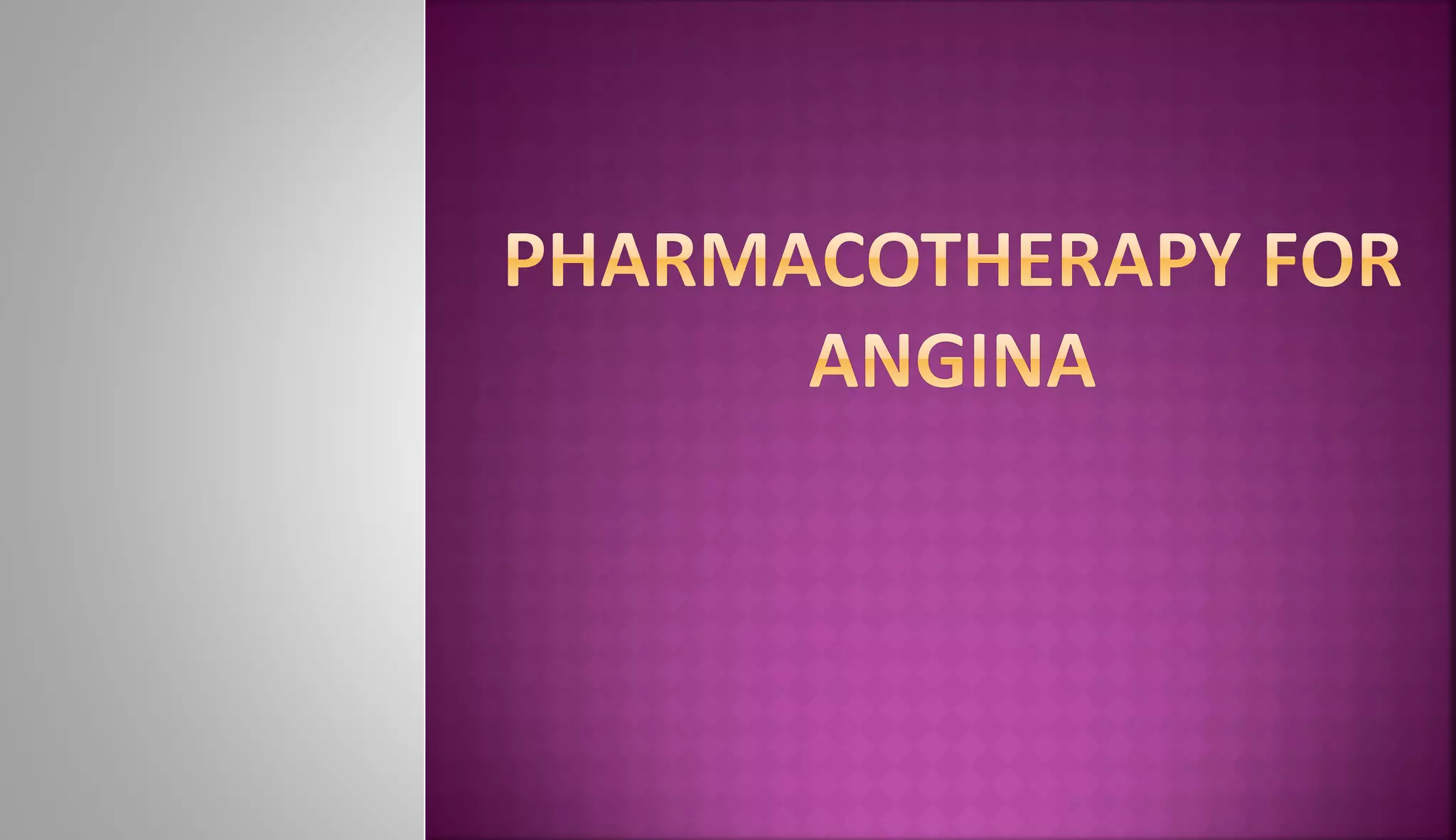 Anti Anginal drugs | PDF