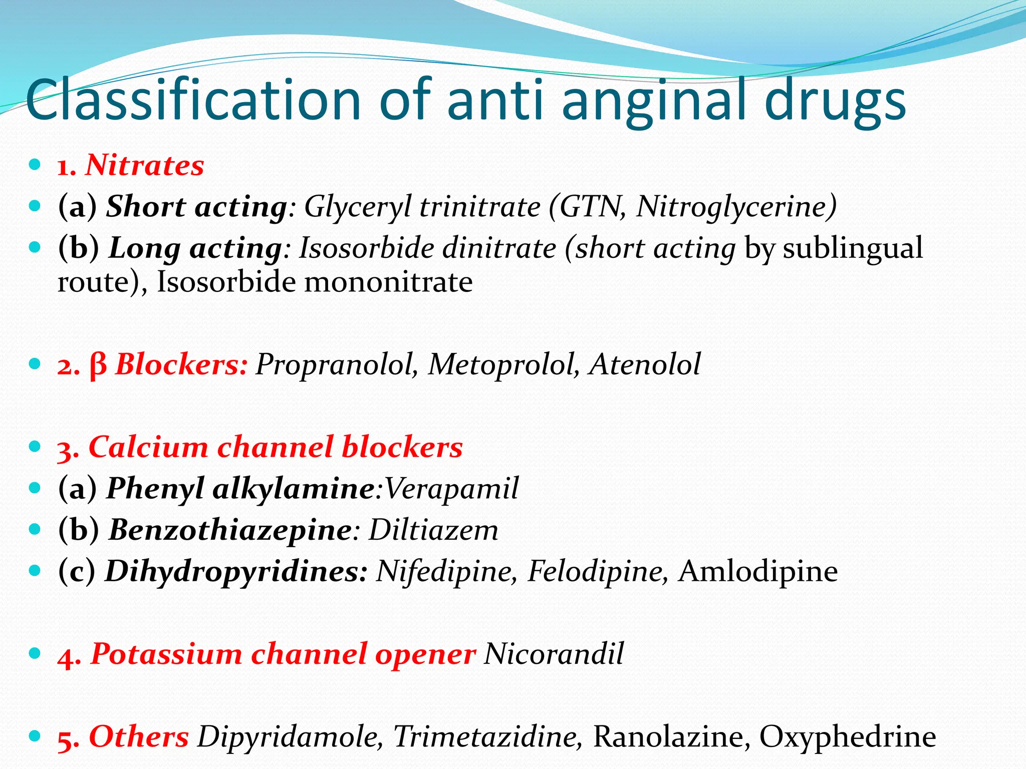 Anti-Anginal Drugs.pptx Cardiac Pharmacology | PPTX