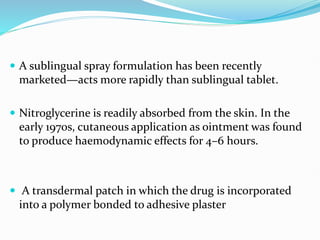 Anti-Anginal Drugs.pptx Cardiac Pharmacology | PPTX