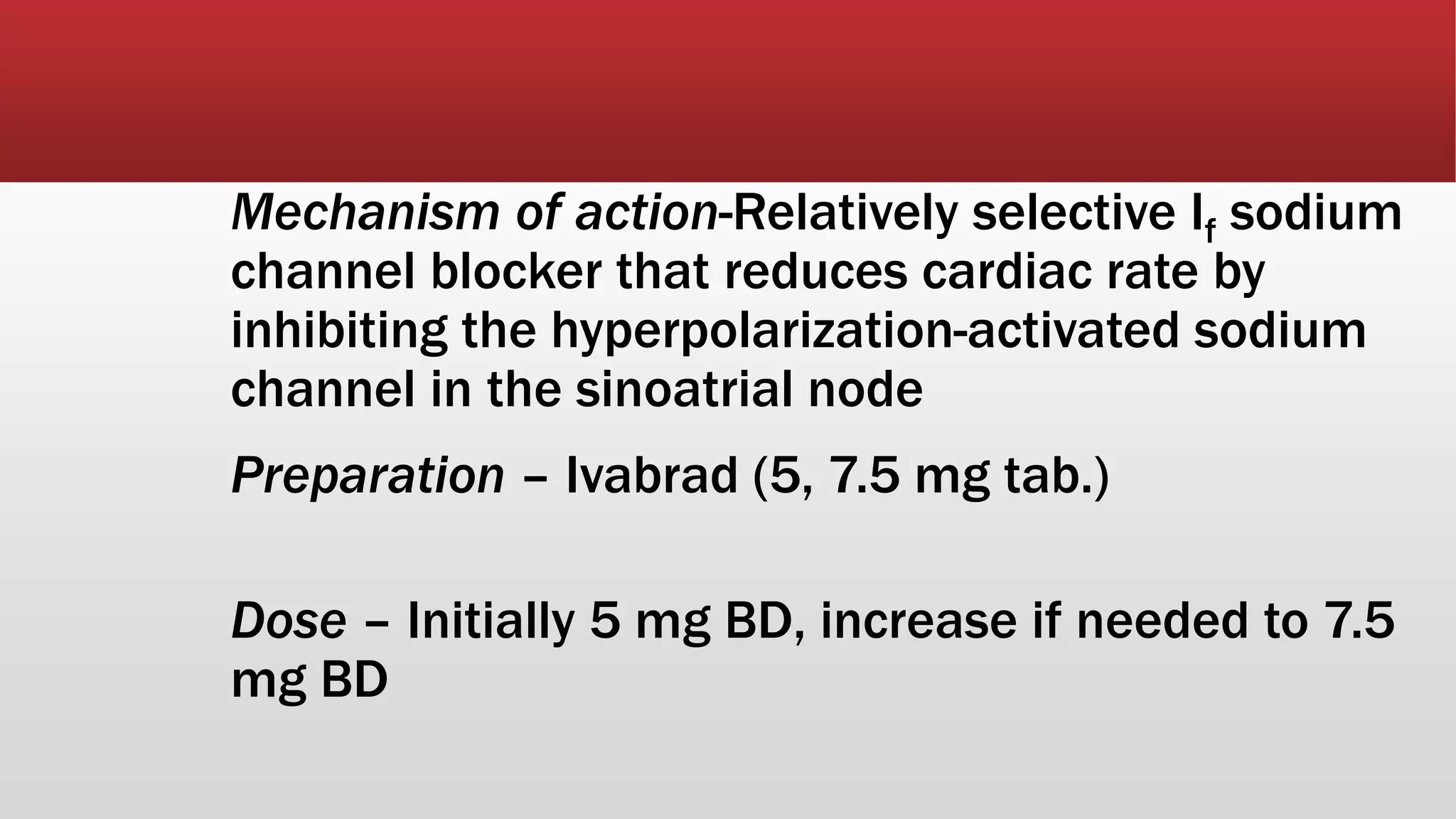 Anti anginal drugs, uses, mechanism of action, adverse effects | PPTX