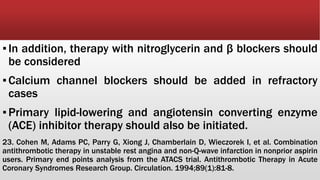 Anti anginal drugs, uses, mechanism of action, adverse effects | PPTX