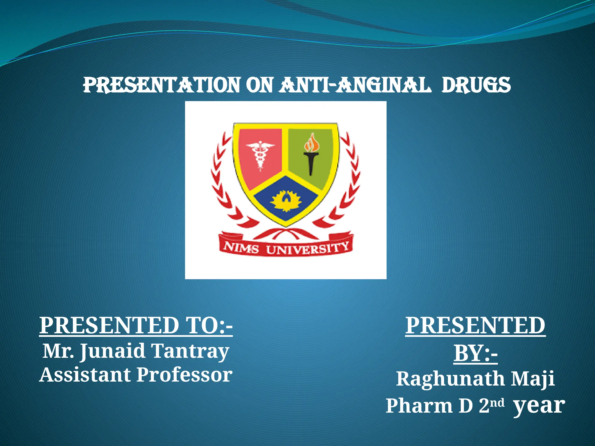Anti-anginal drugs, pathophysiology, their mechanism of action and ...