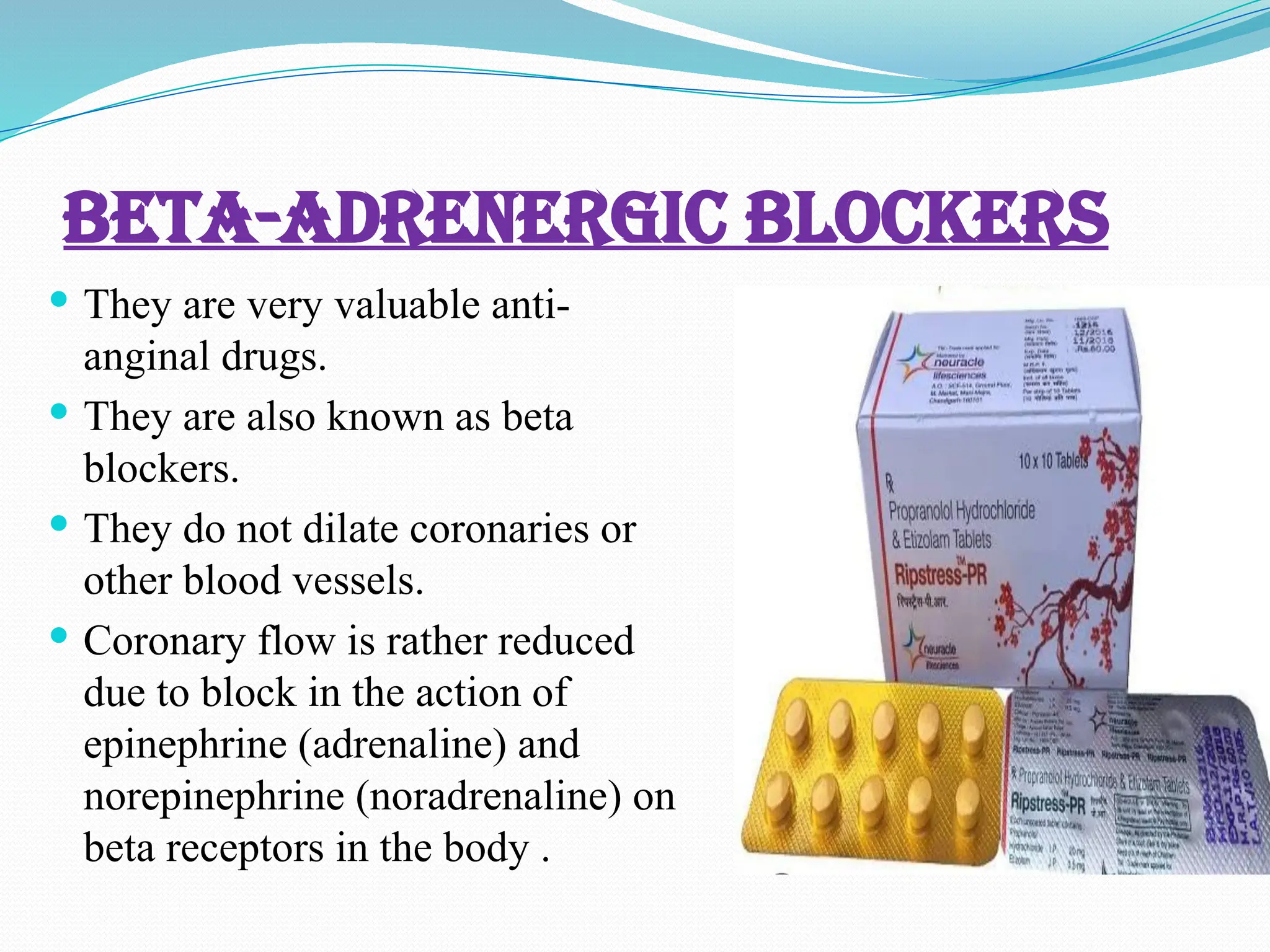 Anti-anginal drugs, pathophysiology, their mechanism of action and ...