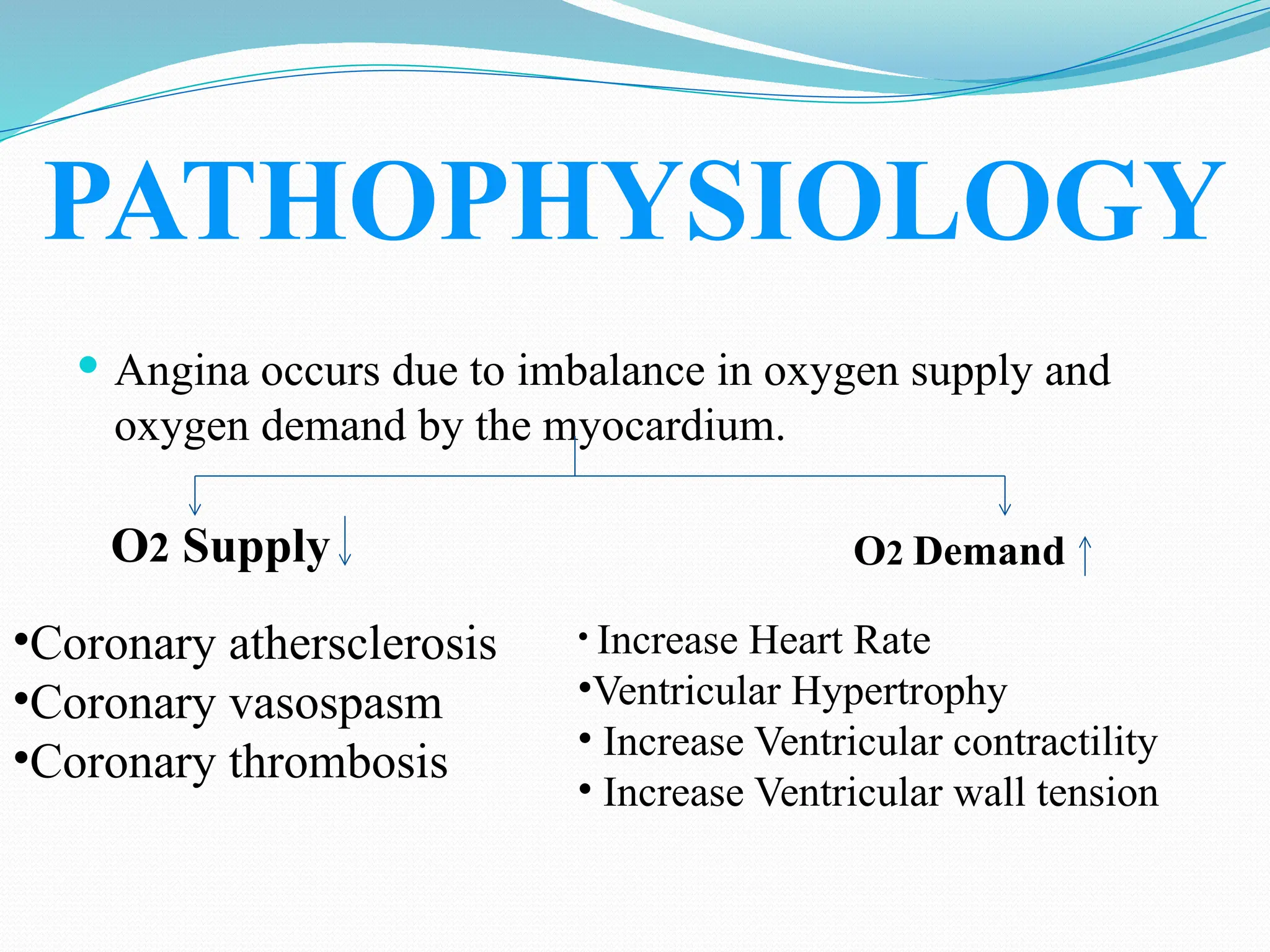 Anti-anginal drugs, pathophysiology, their mechanism of action and ...