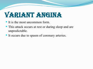 Anti-anginal drugs, pathophysiology, their mechanism of action and ...