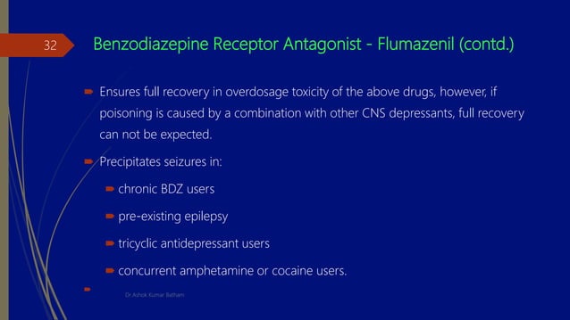 Anti-anxiety Drugs:Benzodiazepine Receptor Agonists. Dr. Ashok Kumar ...