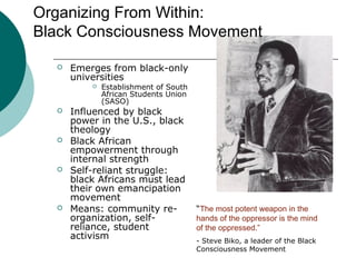 Anti apartheid movement threephases042005 | PPT