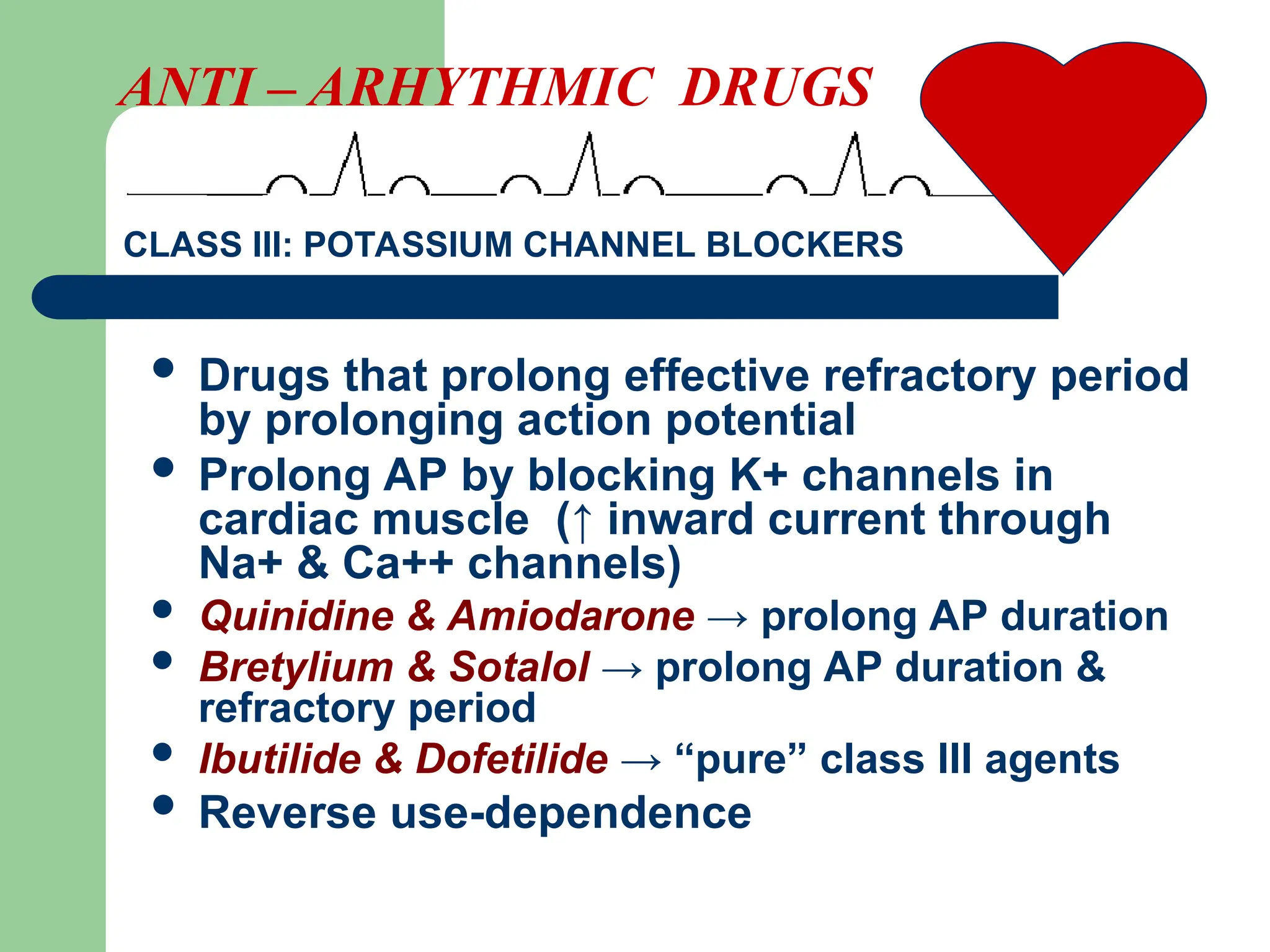 ANTI-ARRHYTHMIC for mbbs bds bsc nursing | PPT