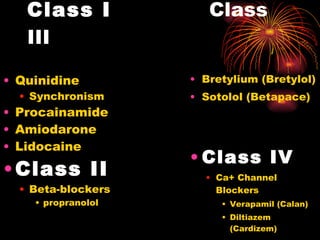 Anti arrhythmic agents | PPT