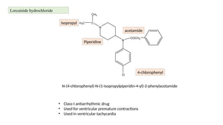 Anti-arrhythmic Drugs medicinal chemistey | PPTX