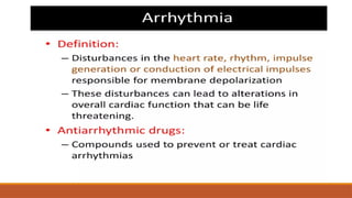Anti-Arrhythmic Drugs (e-content) for B. Pharm | PPTX