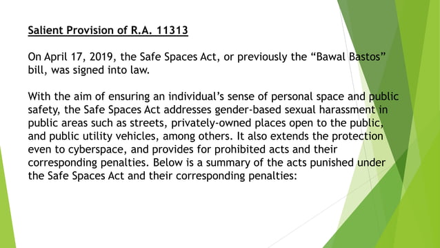 Anti b astos law ra 11313-quinto | PPTX