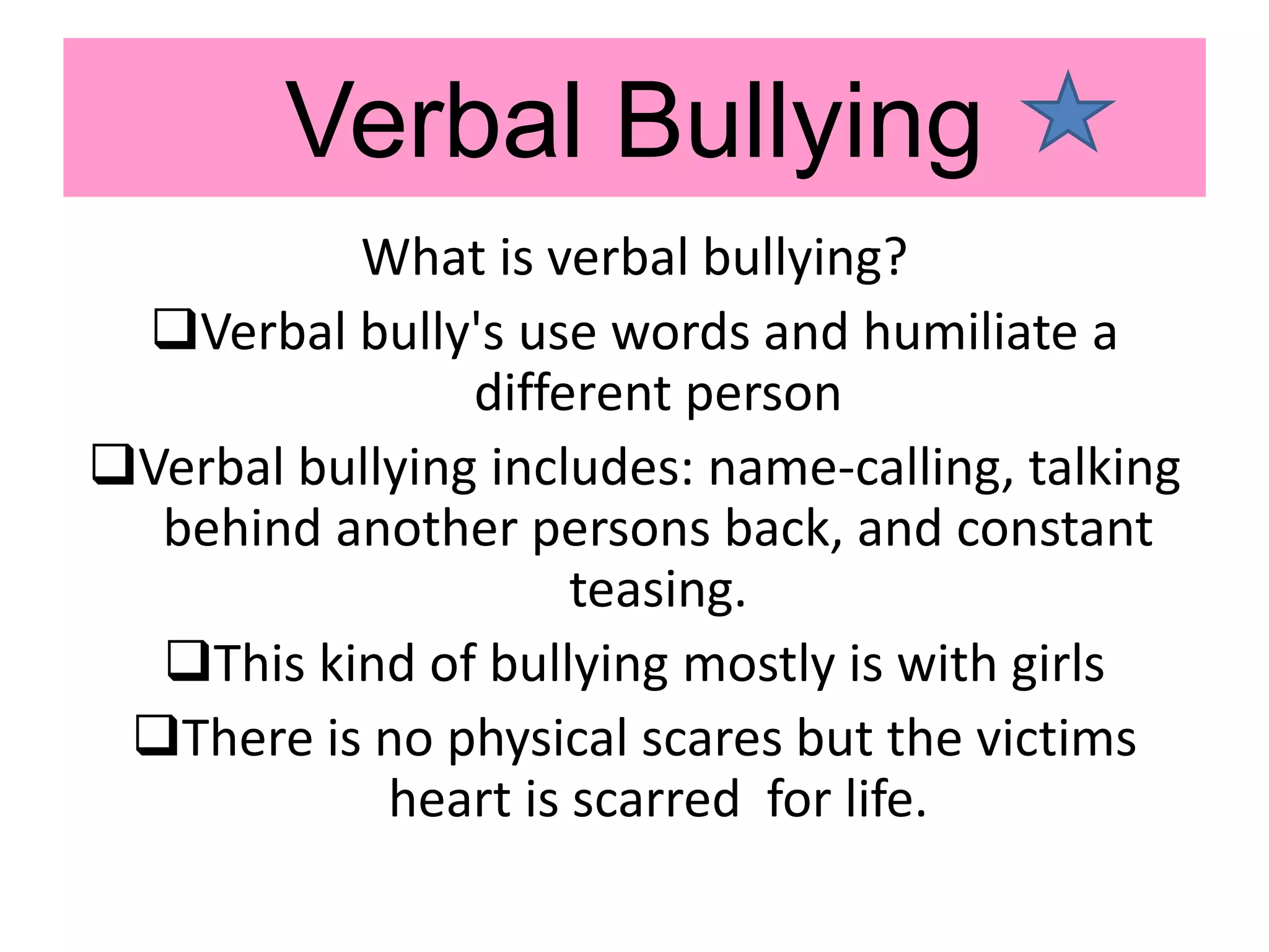 Anti-bullying presentation #4 | PPTX