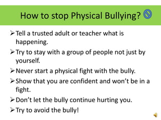 Stop Physical Bullying