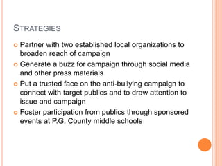 Anti-Bullying Campaign Proposal | PPTX