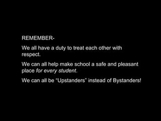 Anti-Bullying Poster Show-Edison Elementary | PPT