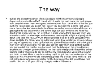 Anti bully message | PPTX | Parenting Children Aged 4-11 | Parenting