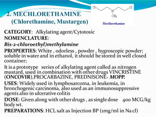 Anti-cancer Agents in Medicinal Chemistry-II | PPTX