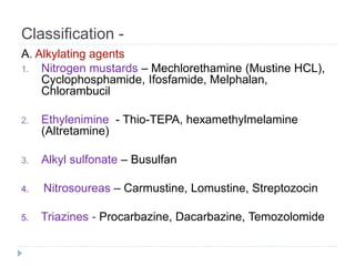 Anti cancer drugs | PPTX