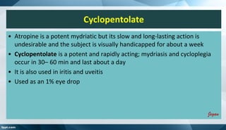 Anti cholinergic drugs | PPT