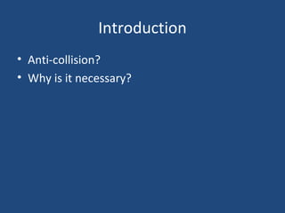 Anti collision monitoring | PPT