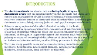 Anti convulsant drugs | PDF