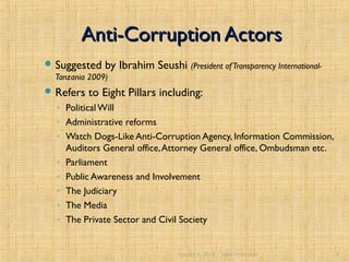 Anti corruption and integrity - causes and consequence | PPT