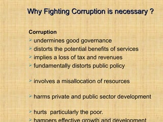 Anti corruption and integrity - causes and consequence | PPT