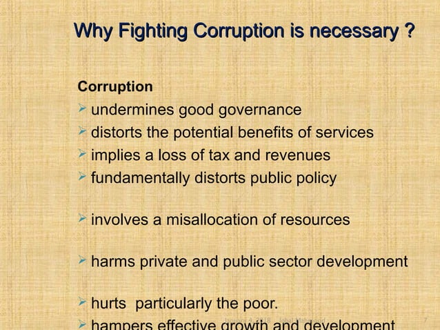 Anti corruption and integrity - causes and consequence | PPT | Debated ...