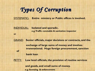 Anti corruption and integrity - causes and consequence | PPT
