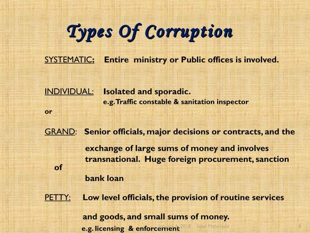 Anti corruption and integrity - causes and consequence | PPT | Debated Sensitive Social Issues ...