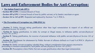 Anti corruption laws in india-ppt as on 25.02.2018