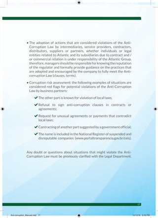Anti Corruption Manual | PDF