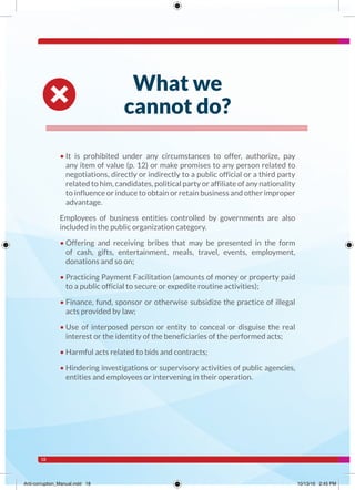 Anti Corruption Manual | PDF